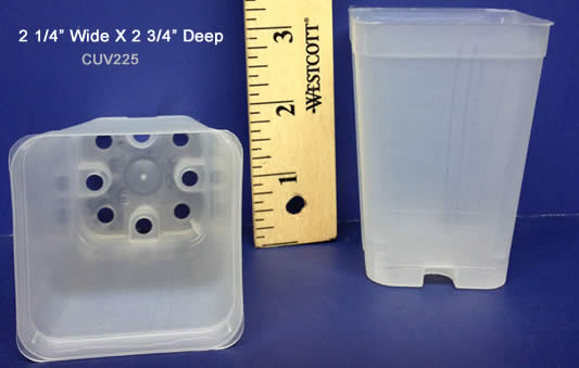 - See-Thru Square Pots