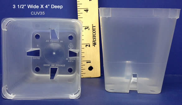 - See-Thru Square Pots